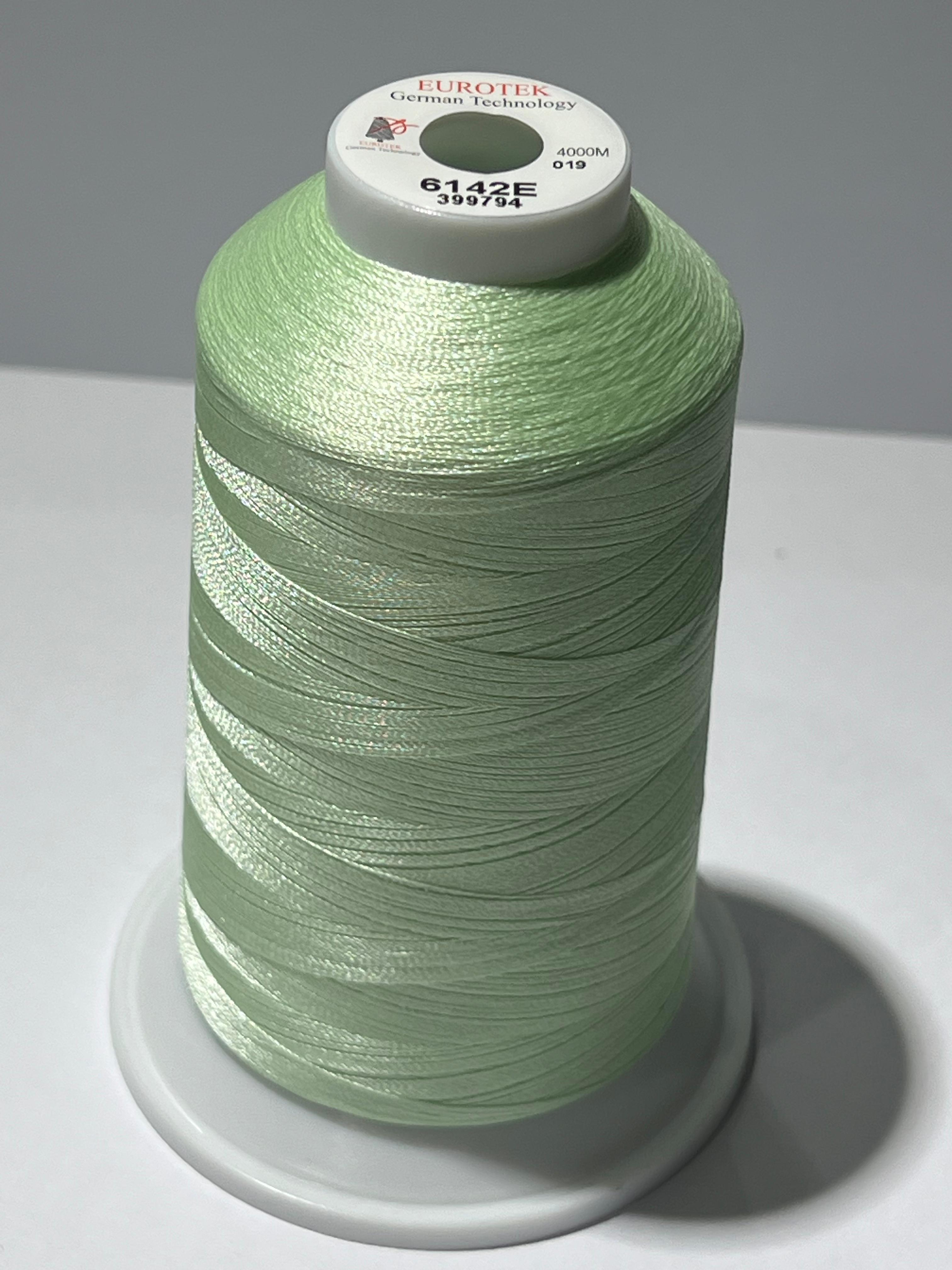 EUROTEK Embroidery Thread 100% Trilobal Polyester 4000mtr per cone 614 ...